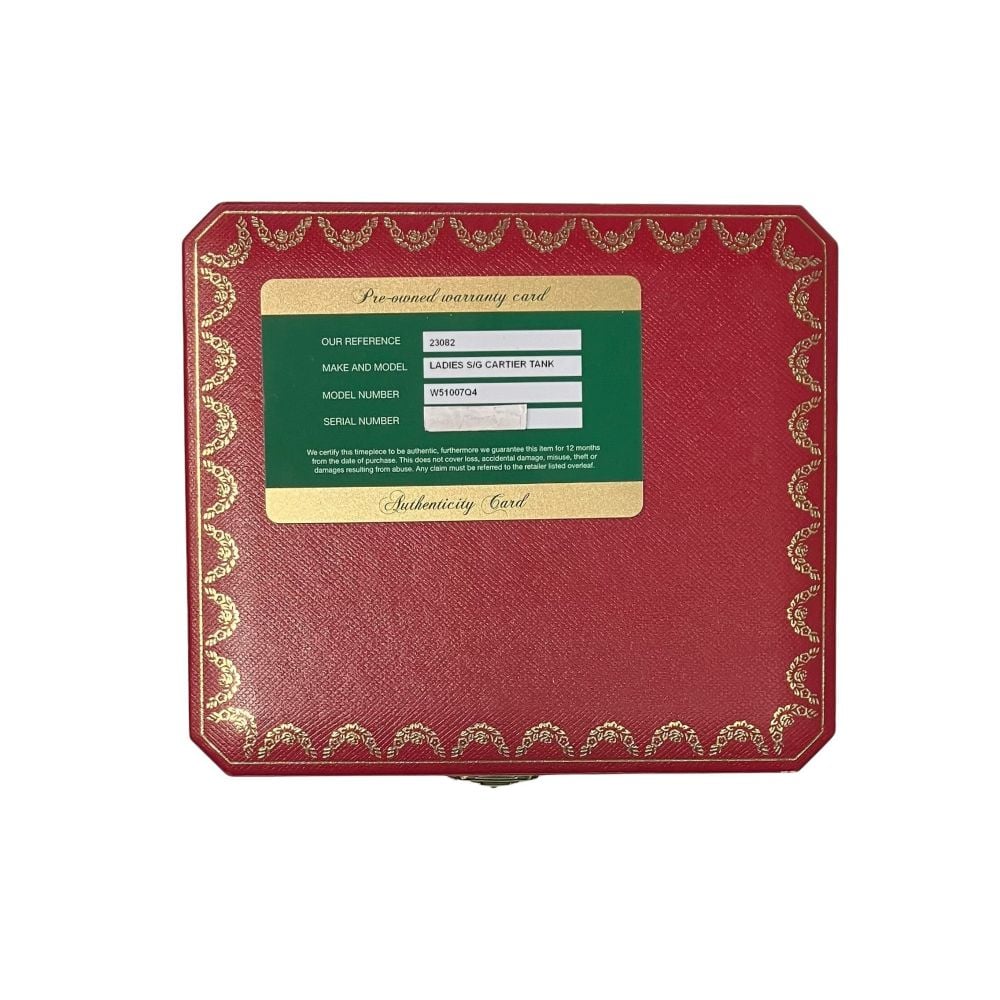 Cartier Custom Tank Francaise Pre Owned Watch Ref 2384 | Ramsdens Jewellery