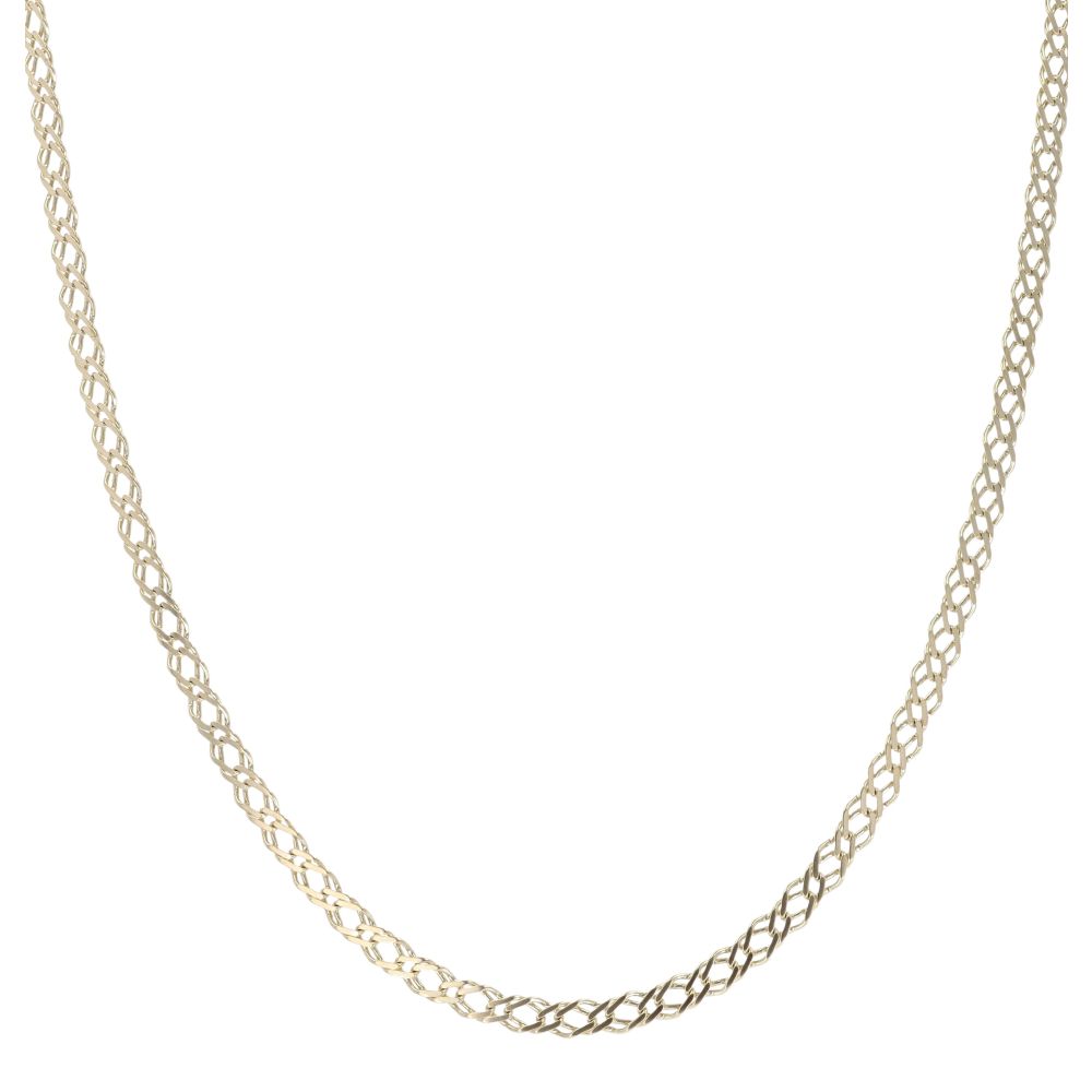 9ct Yellow Gold Double Curb Chain 24" RAMS177354263001 | Ramsdens Jewellery