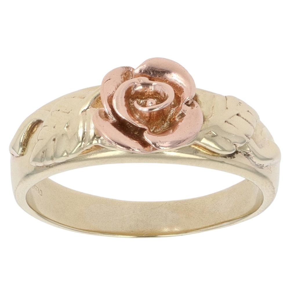 9ct Yellow and Rose Gold Rose Clogau Ring RAMS964310941002 | Ramsdens ...