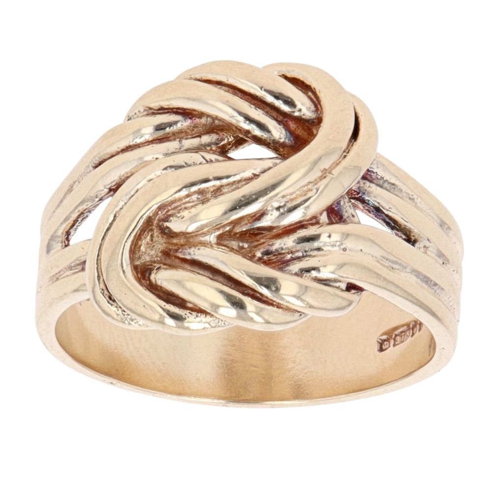 9ct Yellow Gold Knot Ring RAMS749352762008 | Ramsdens Jewellery