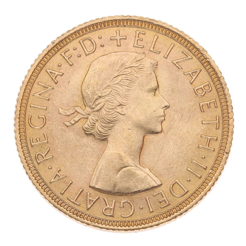 1958 Elizabeth II Full Sovereign Coin RAMS199378146040 | Ramsdens Jewellery