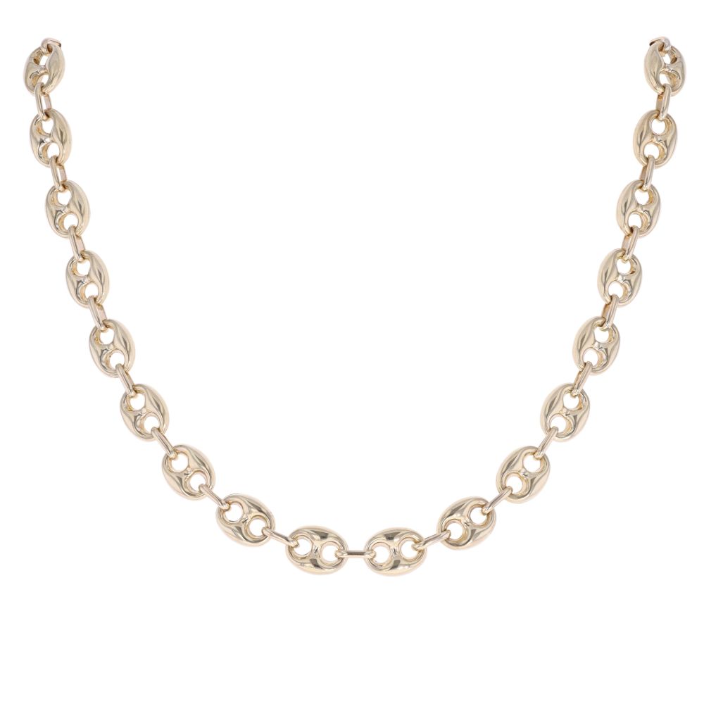 9ct Yellow Gold Button Chain 22" RAMS766329271001 | Ramsdens Jewellery