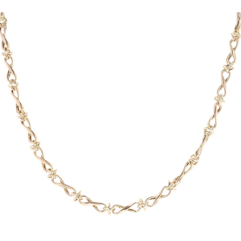 9ct Yellow Gold Infinity Link Chain 18" RAMS981345100020 | Ramsdens ...