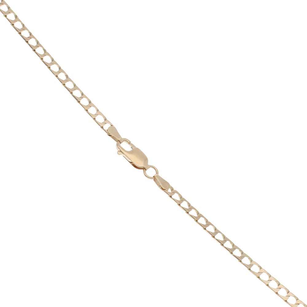 9ct Yellow Gold Square Curb Chain 18" RAMS450303117002 | Ramsdens Jewellery