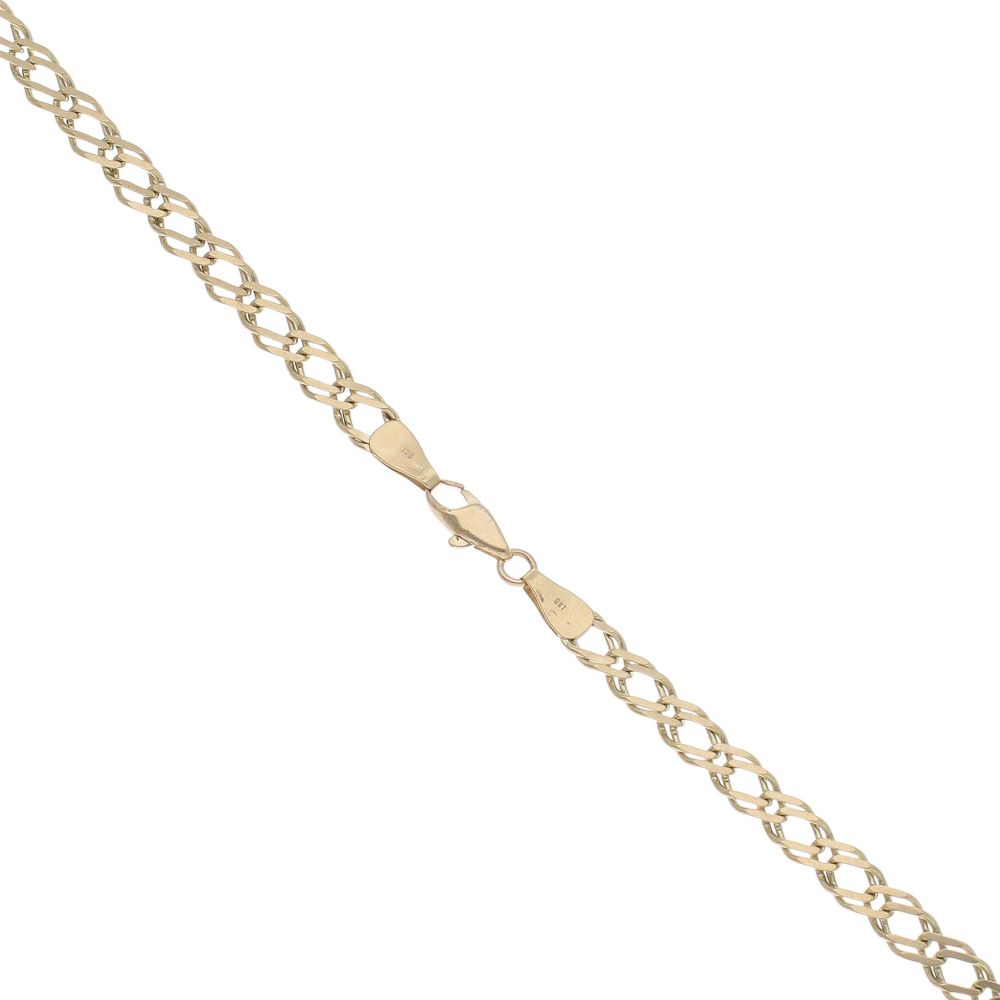 9ct Yellow Gold Double Curb Chain 20" RAMS195307227007 | Ramsdens Jewellery