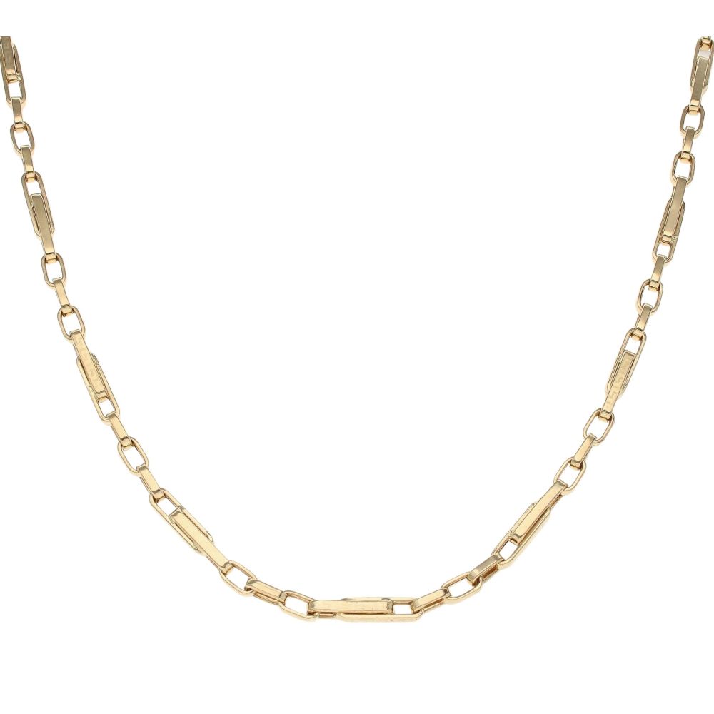 9ct Yellow Gold Greek Key Chain 22" RAMS9900004726 | Ramsdens Jewellery