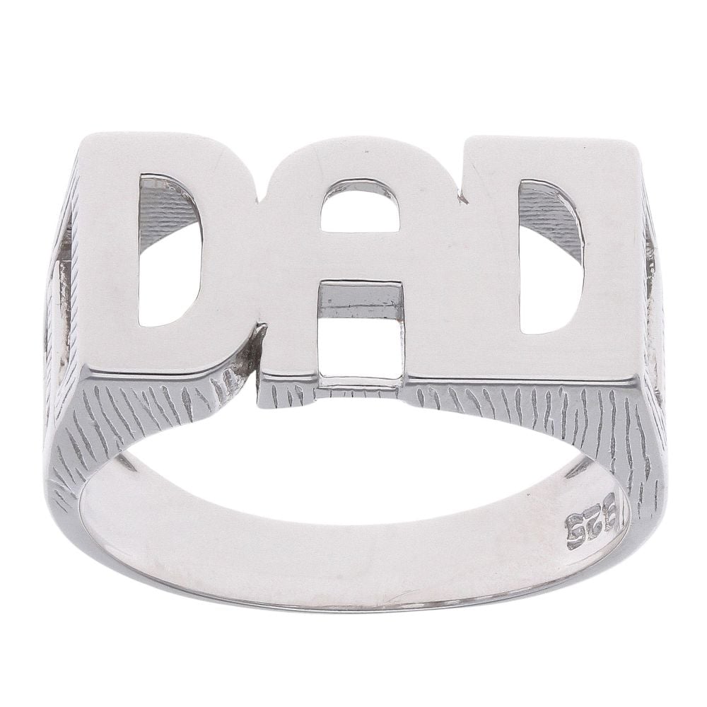 Silver Dad Ring by Icesia RAMS5650000659-W | Ramsdens Jewellery