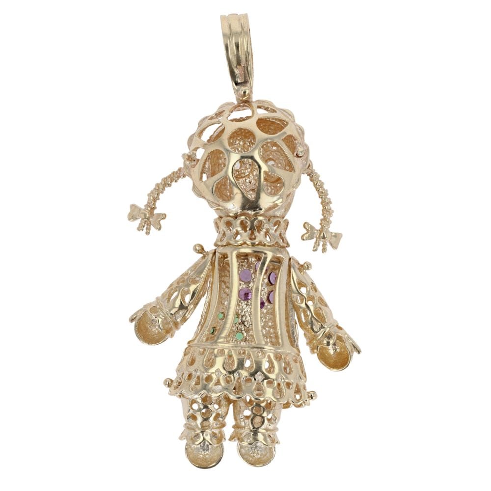 9ct Yellow Gold Ragdoll Pendant RAMS4430000049 | Ramsdens Jewellery