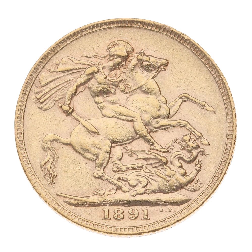 1891 Victoria Full Sovereign Coin RAMS685370435015 | Ramsdens Jewellery