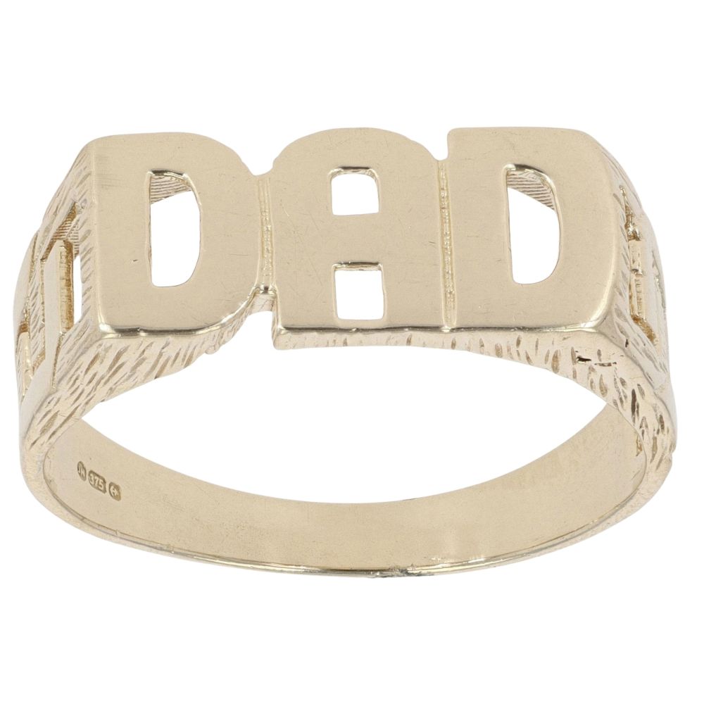 9ct Yellow Gold Dad Ring RAMS756360769004 | Ramsdens Jewellery