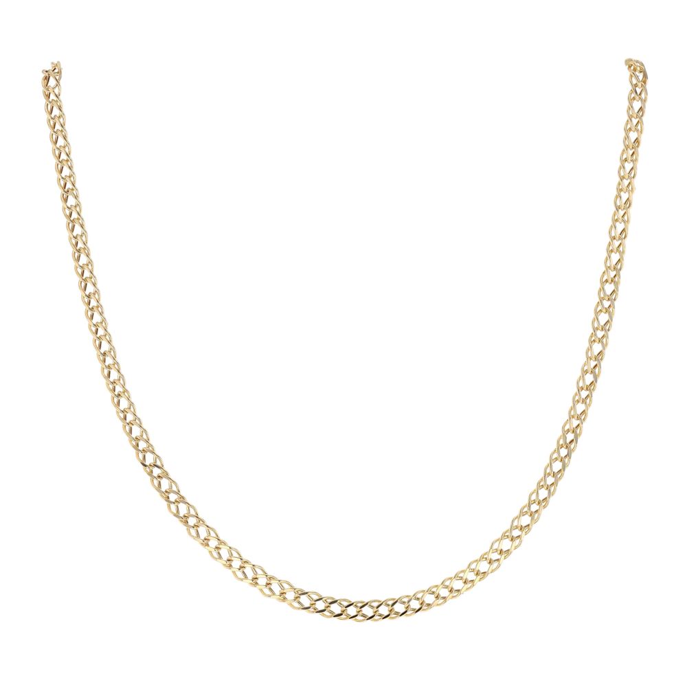 9ct Yellow Gold Double Curb Chain 22" RAMS3250000017 | Ramsdens Jewellery