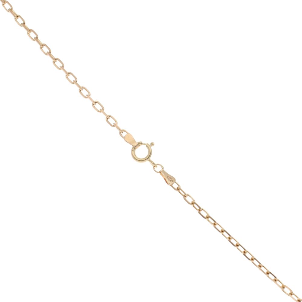 9ct Yellow Gold Square Link Belcher Chain 18" RAMS964298240002 ...