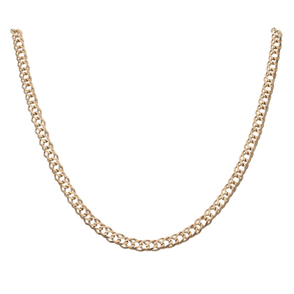 9ct Yellow Gold Double Curb Chain 24" RAMS993367949002 | Ramsdens Jewellery