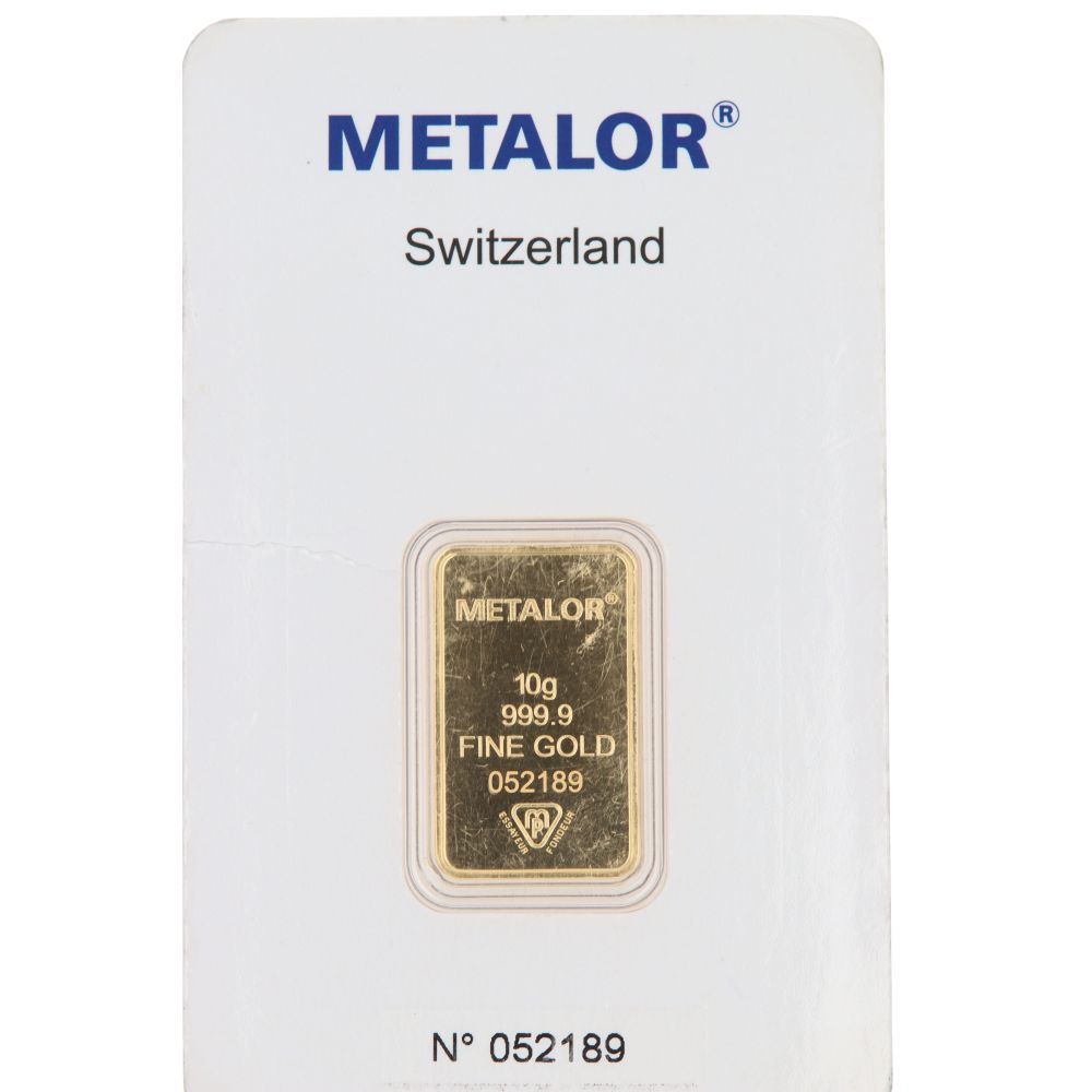 Metalor 10g Ingot RAMS947362288003 | Ramsdens Jewellery
