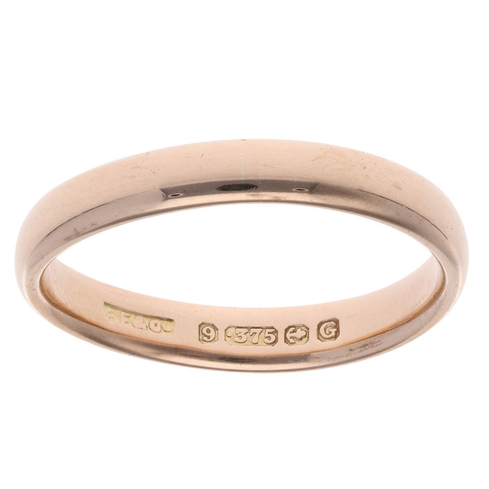 9ct Yellow Gold Court Wedding Band 3.3mm RAMS947349782018 | Ramsdens ...