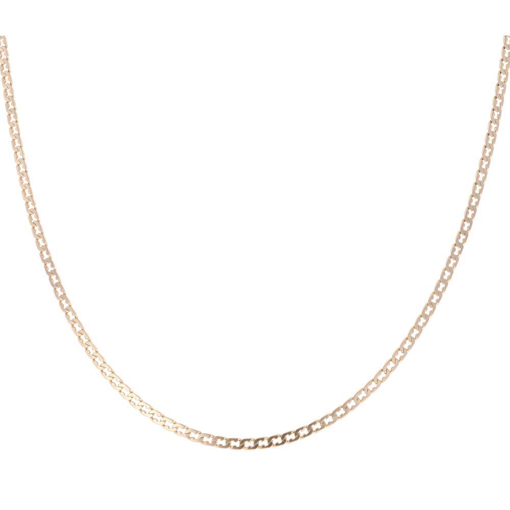 9ct Yellow Gold Fancy Curb Chain 18" RAMS703362709002 | Ramsdens Jewellery