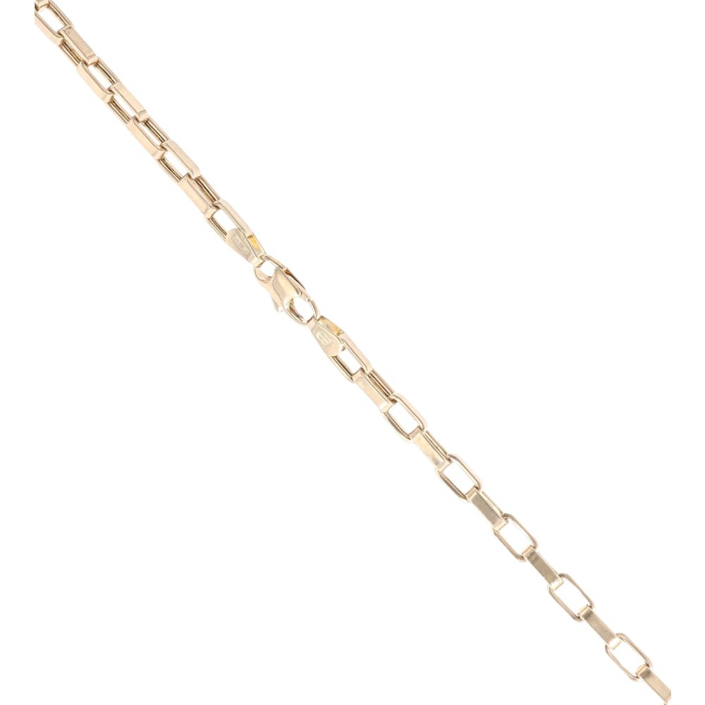 9ct Yellow Gold Square Belcher Chain 20" RAMS186333656006 | Ramsdens ...