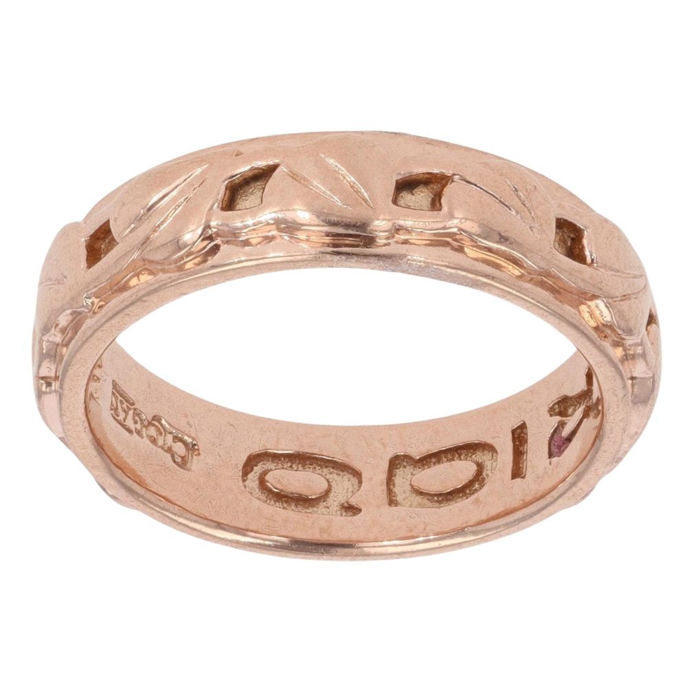 9ct Rose Gold Clogau Vines Ring 5mm RAMS704337989002 | Ramsdens Jewellery
