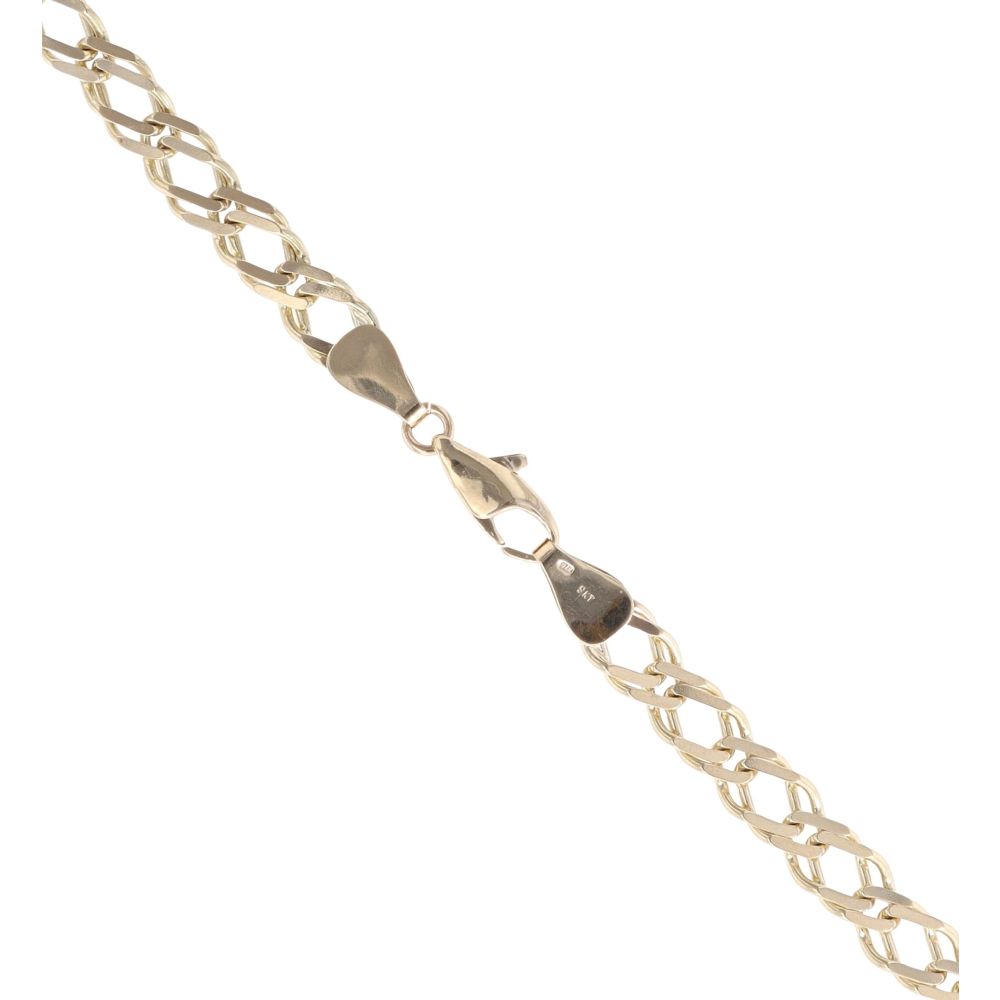 9ct Yellow Gold Double Curb Chain 24" RAMS147346332001 | Ramsdens Jewellery