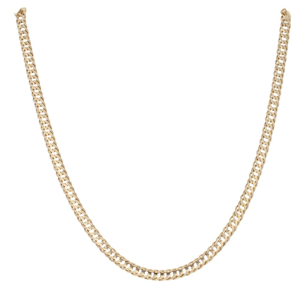 9ct Yellow Gold Double Curb Chain 18" RAMS209103507601 | Ramsdens Jewellery