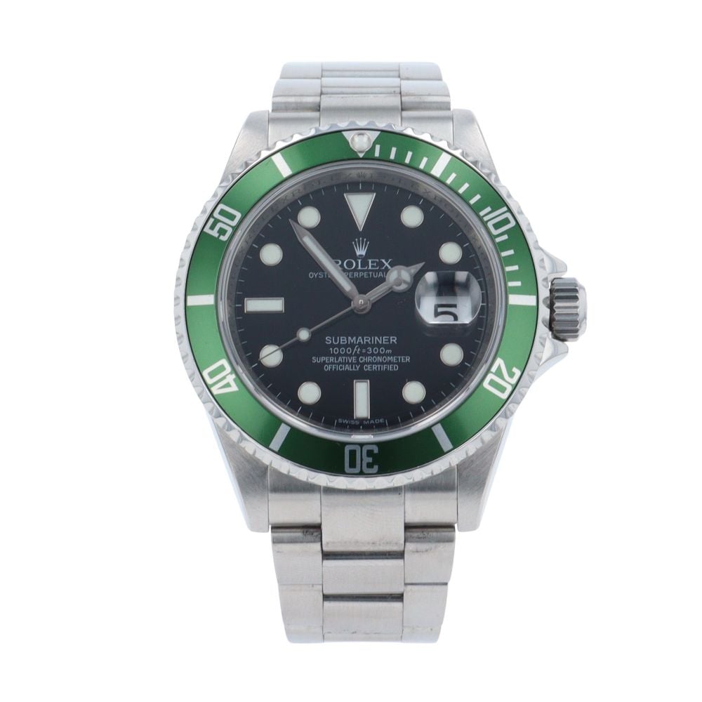 Rolex Submariner 'Kermit' Pre Owned Watch Ref 16610LV | Ramsdens Jewellery