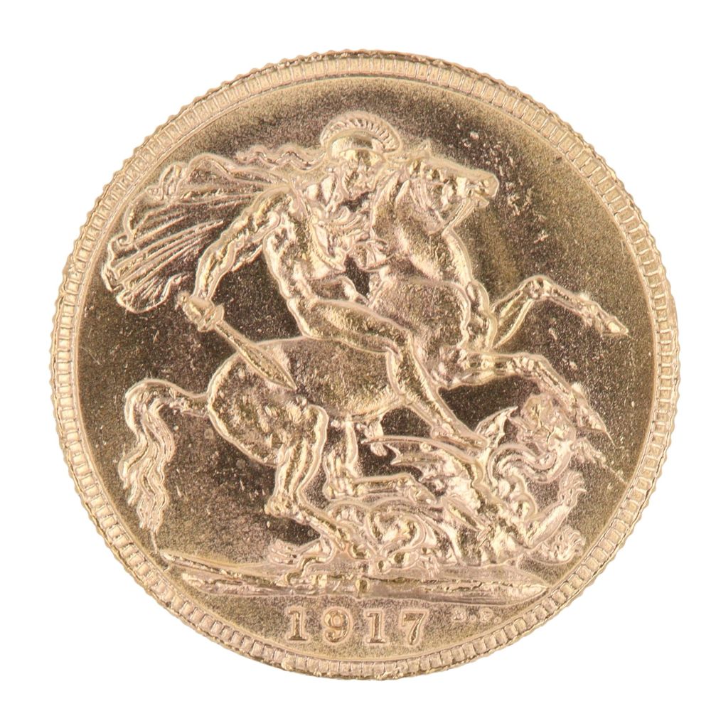 1917 George V Full Sovereign Coin RAMS669370681004 | Ramsdens Jewellery