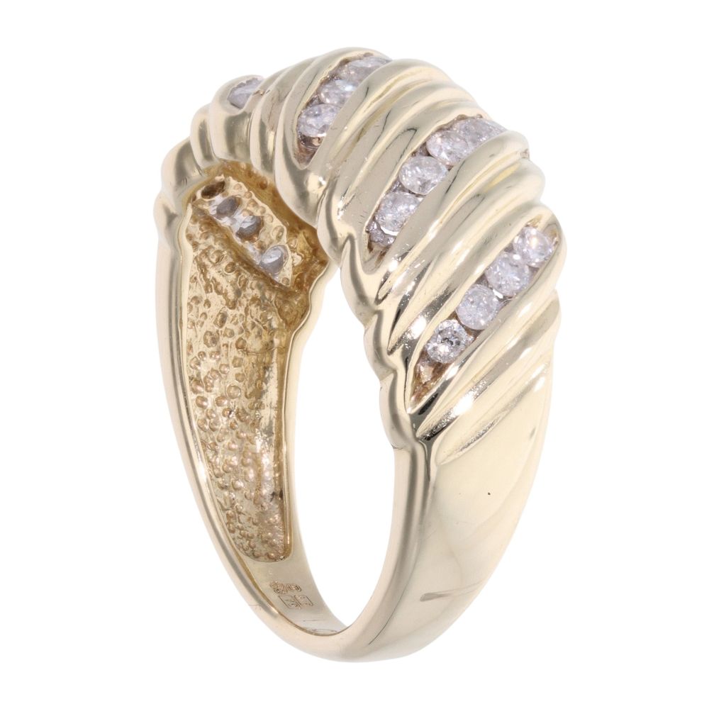 9ct Yellow Gold 0.50ct Diamond Fancy Ring RAMS689298926010 | Ramsdens ...