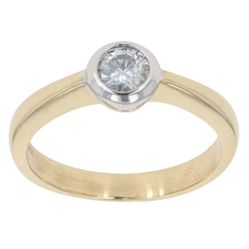 18ct Yellow Gold 0.33ct Brilliant Cut Diamond Solitaire Ring RAMS669341351001 | Ramsdens Jewellery