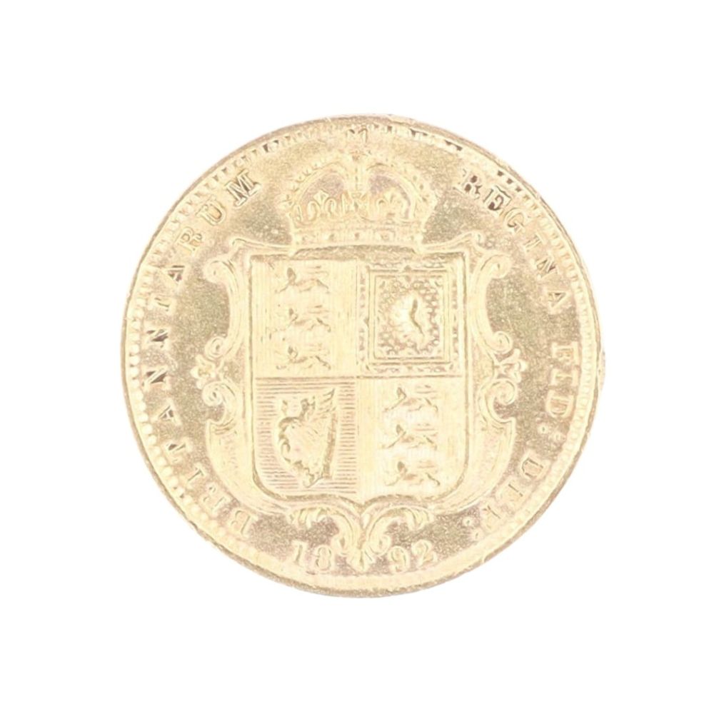1892 Victoria Half Sovereign Coin RAMS959348655030 | Ramsdens Jewellery