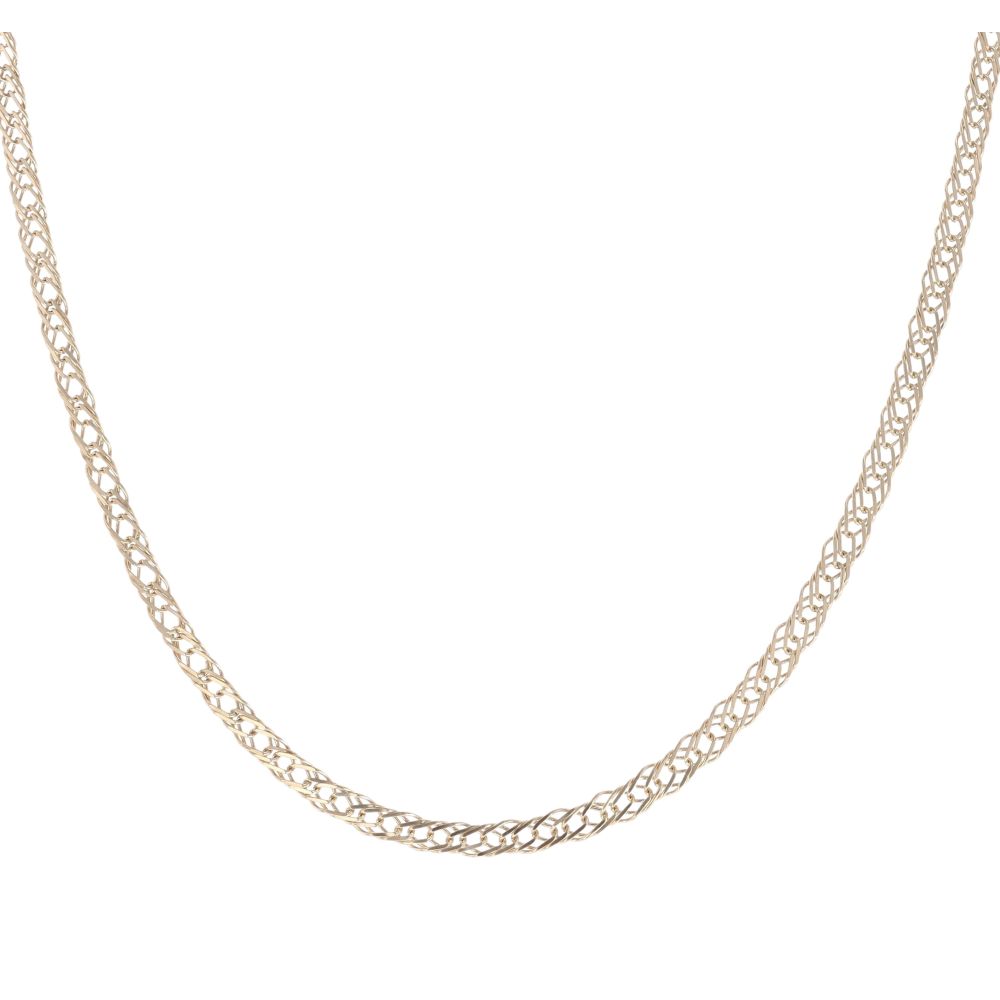 9ct Yellow Gold Double Curb Chain 18" RAMS846339228005 | Ramsdens Jewellery