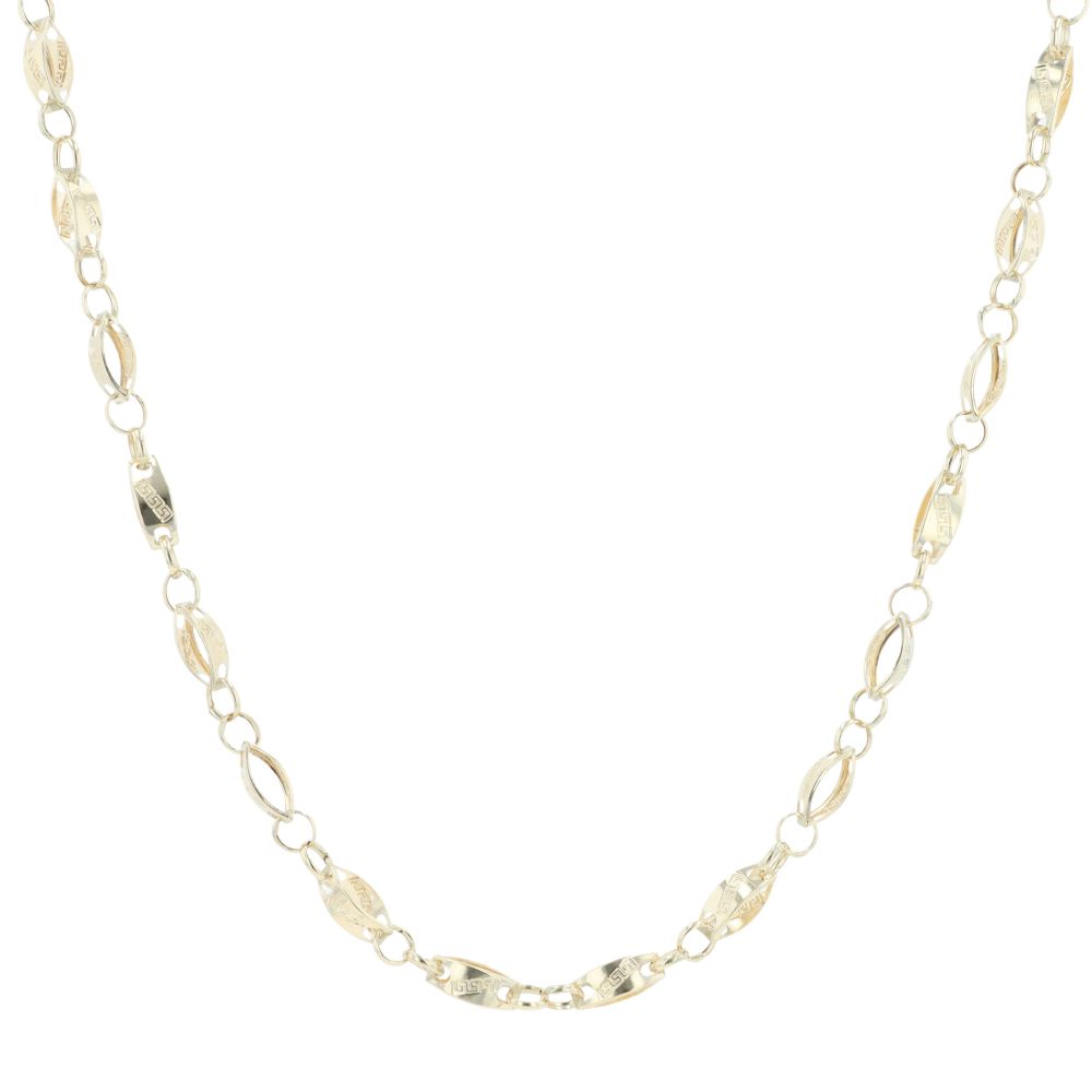 14ct Yellow Gold Greek Key Chain 20" RAMS3830002908 | Ramsdens Jewellery