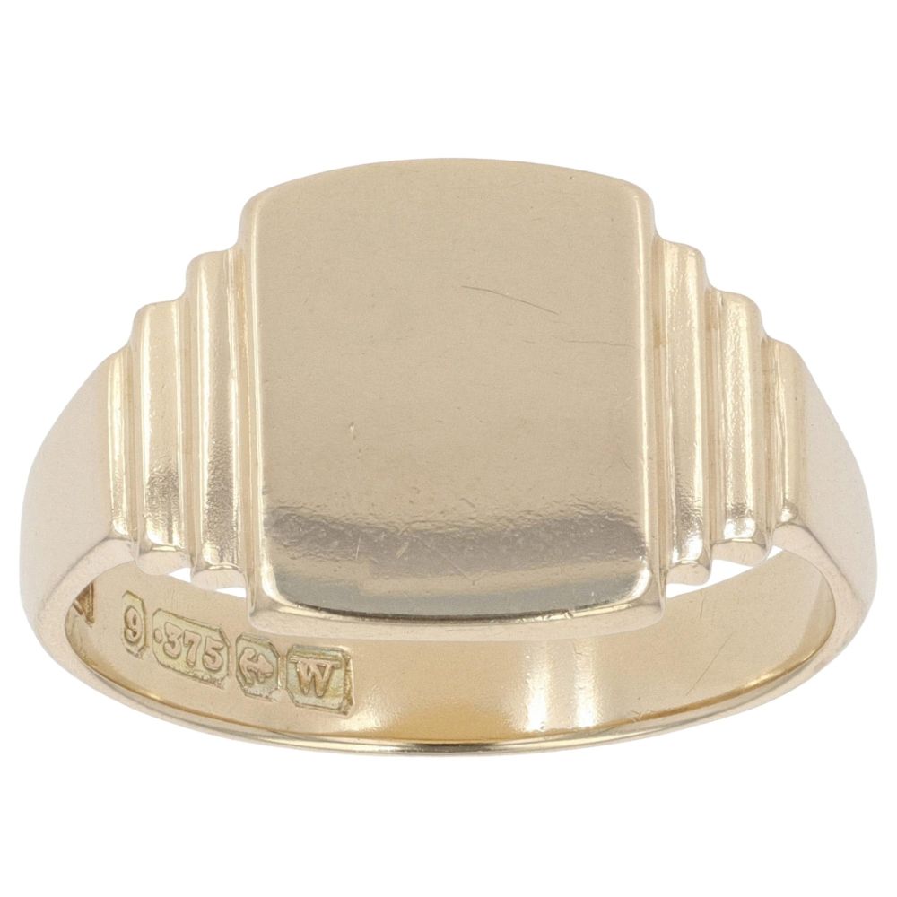 9ct Yellow Gold Signet Ring RAMS999350668011 | Ramsdens Jewellery