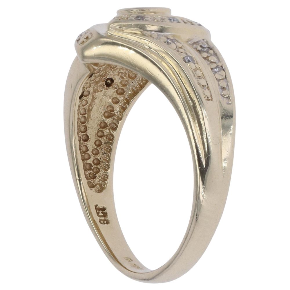 9ct Yellow Gold 0.10ct Diamond Fancy Ring RAMS142368340019 | Ramsdens ...